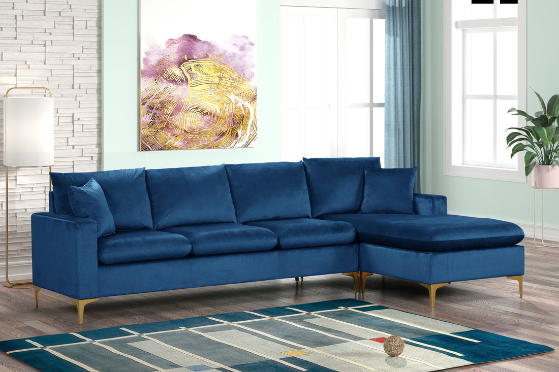 Amber Blue Reversible Sectional