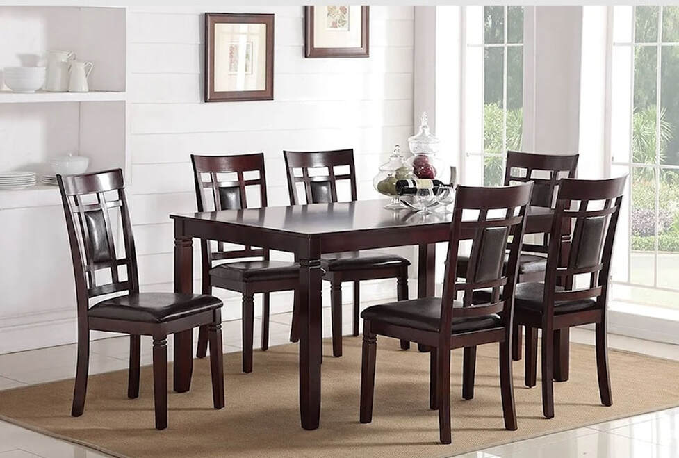 D1020 - Dining Table + 6 Chair Set – Smartway Furniture